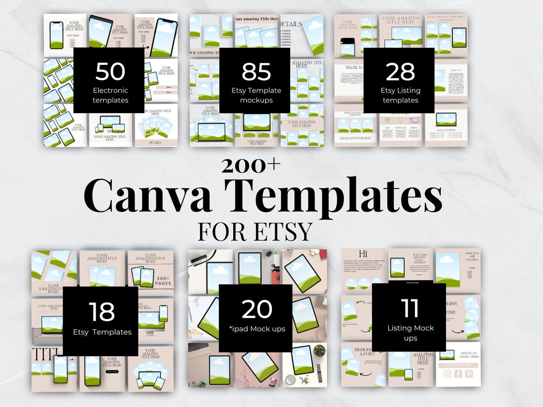 Etsy Listing Mockup Template | Digital Product Mockup | Printables ...