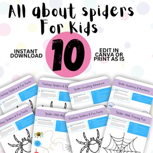 SPIDERS Types of Spiders Flash Cards | Montessori Inspired Learning ...