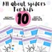SPIDERS Types of Spiders Flash Cards | Montessori Inspired Learning ...