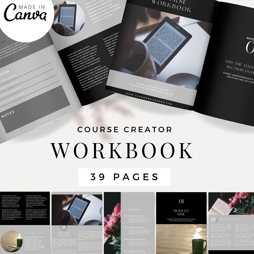 Editable Workbook Template | Canva Coaching Ebook Template | Lead ...