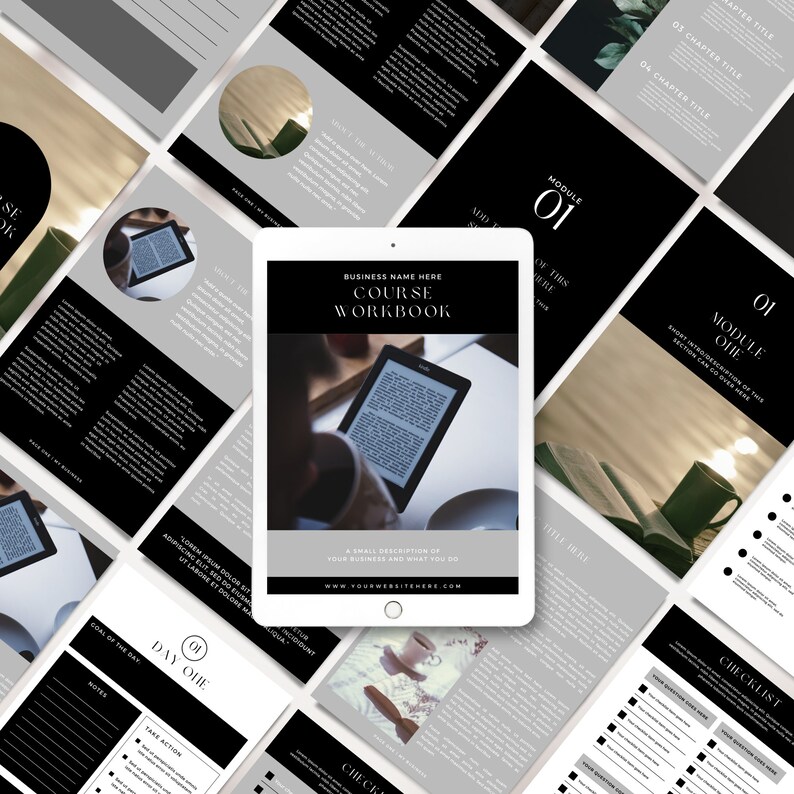 Editable Workbook Template | Canva Coaching Ebook Template | Lead ...