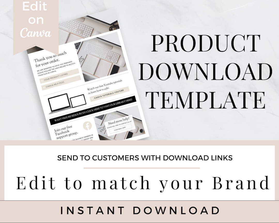 Download Instruction Template for Digital Product Sellers | Etsy ...