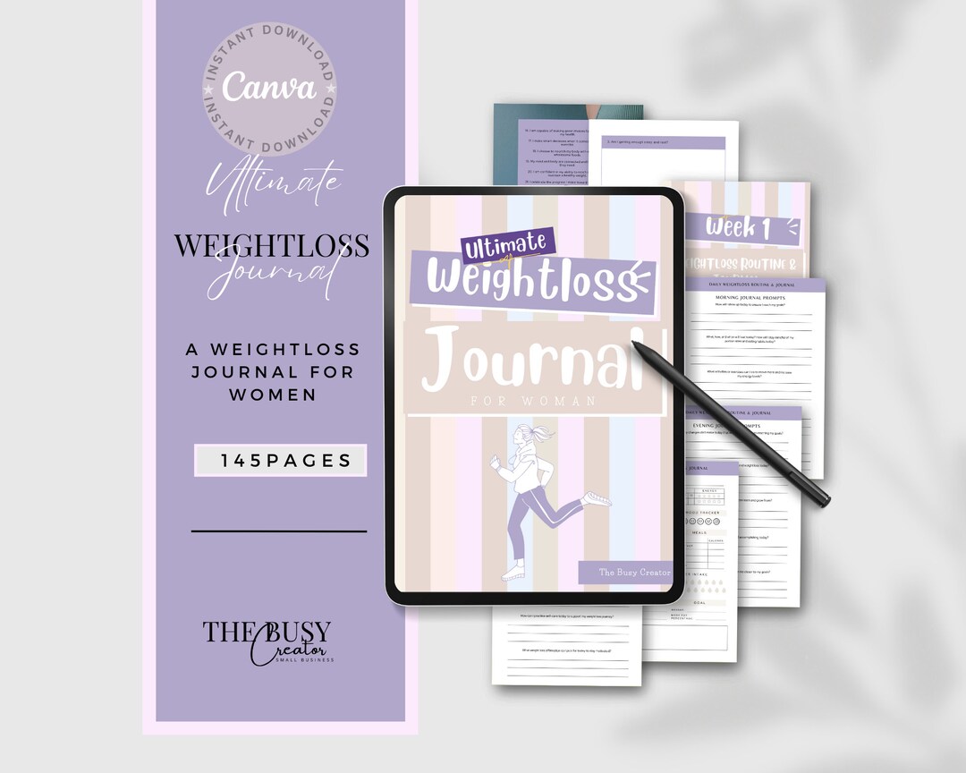 Weight Loss Tracker | Self Care | Weight Loss Printable | Goodnotes ...