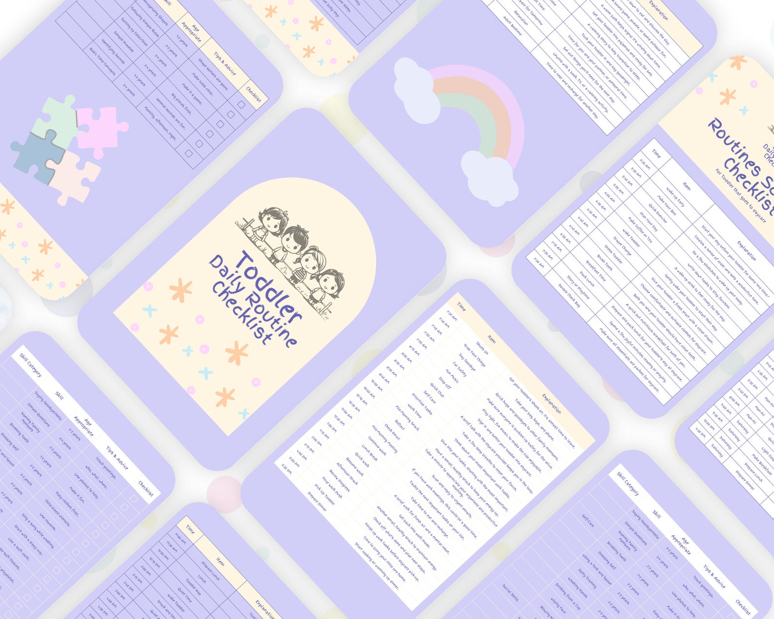 Visual Schedule Daily Routine Chart Digital Download Routine Cards ...