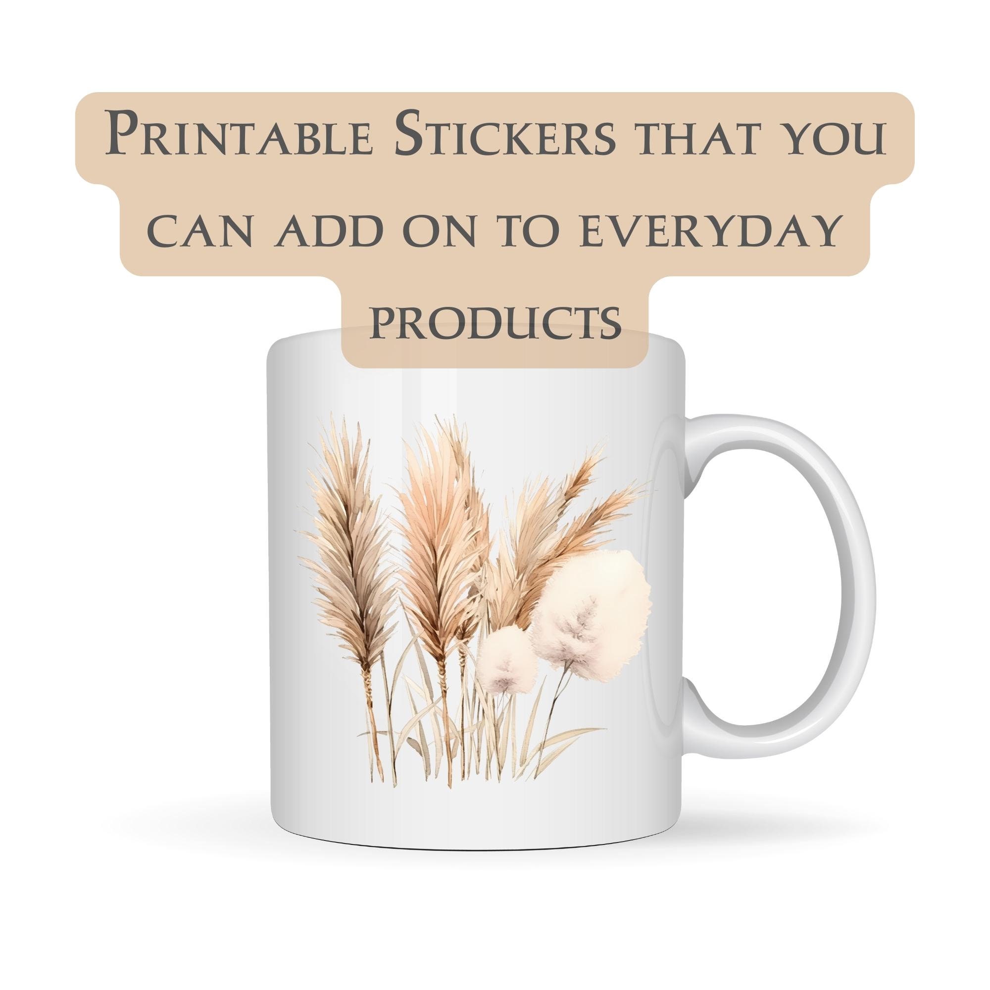 17 Pampas Grass Clipart Watercolor Digital Sticker Bundle - Etsy