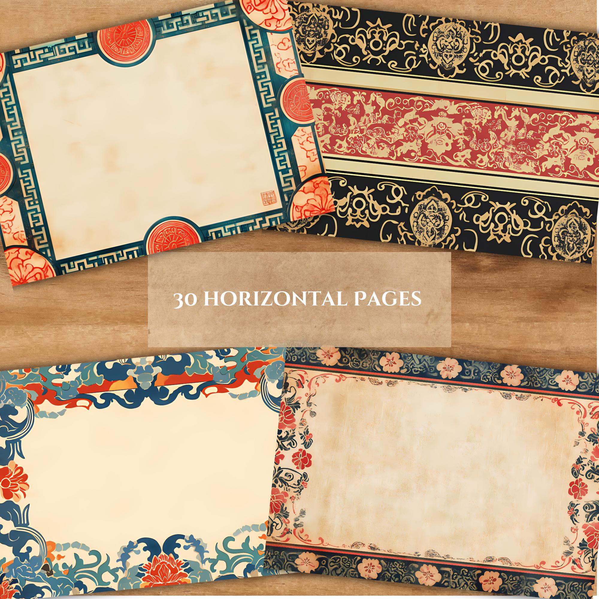 Printable Junk Journal Scrapbook Paper Asian-inspired Digital Paper ...