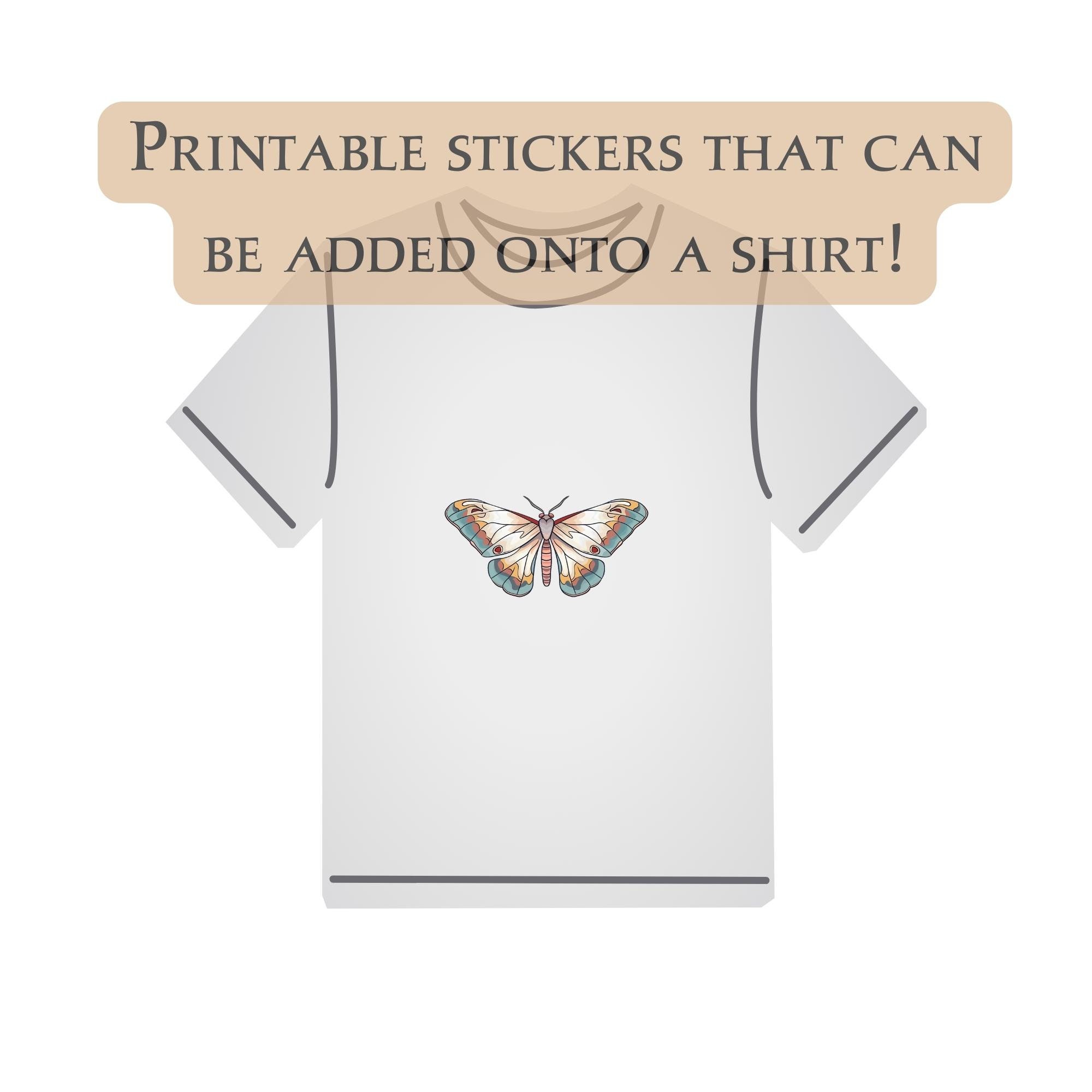 Moth Clipart Bundle, Digital Stickers for Scrapbooking, DIY Projects ...