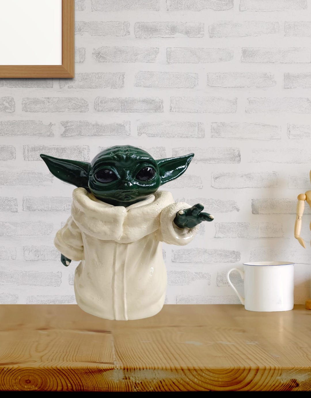 Grogu Figure - Baby Yoda - Star Wars Decoration - Handmade - Etsy