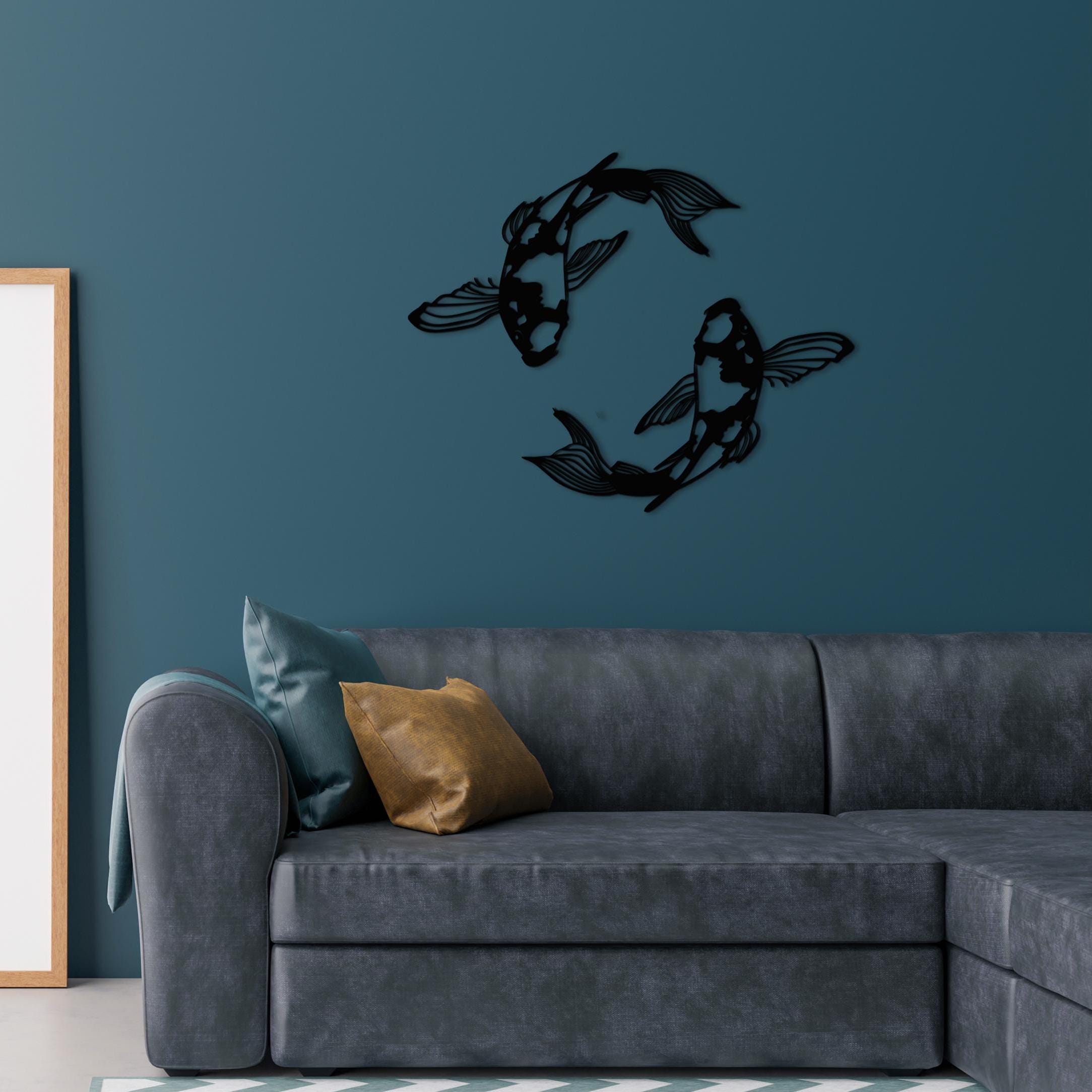 Koi Fish Wall Art | Laser Cut File | DXF SVG Glowforge CNC Router ...
