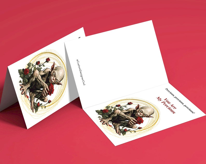 You Are My Precious Card, Funny Valentine Card, Gollum Valentines Card ...
