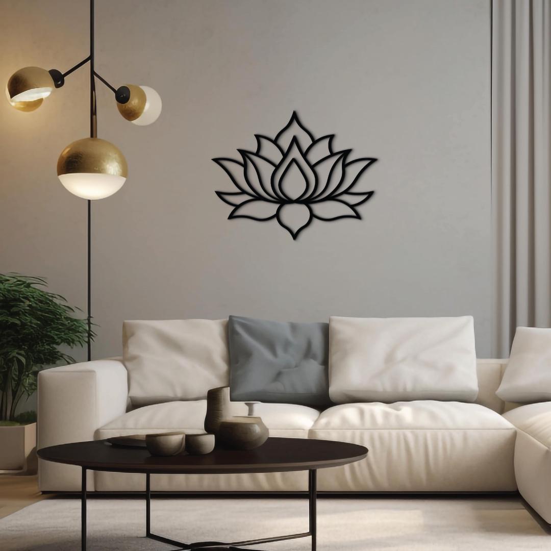 Lotus Flower Wall Art | Laser Cut File | DXF SVG Glowforge CNC Router ...