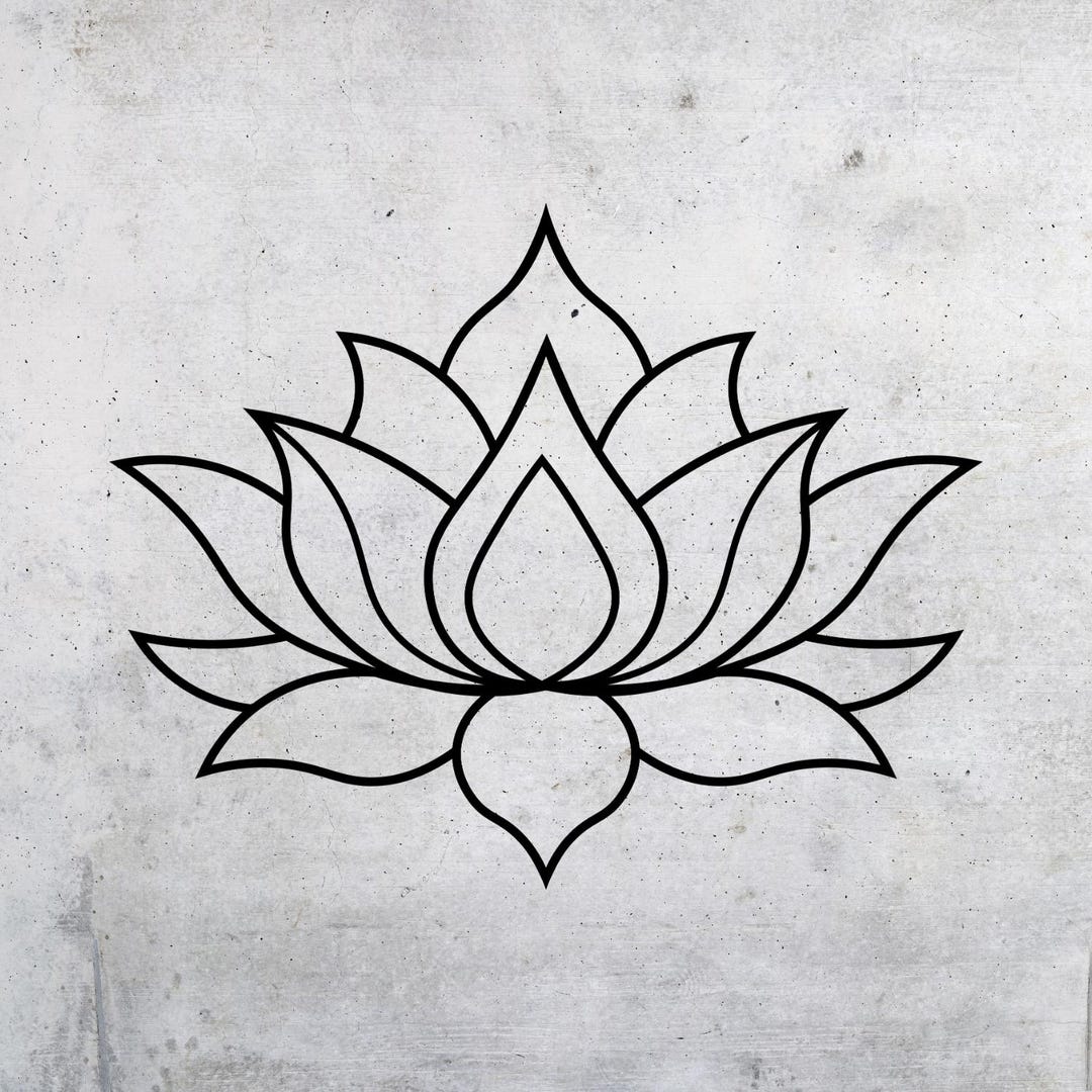 Lotus Flower Wall Art | Laser Cut File | DXF SVG Glowforge CNC Router ...