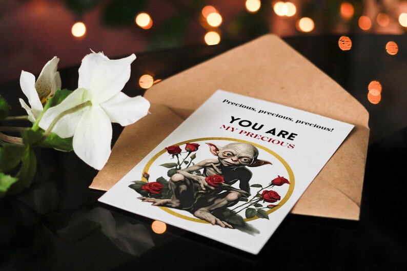 You Are My Precious Card, Funny Valentine Card, Gollum Valentines Card ...