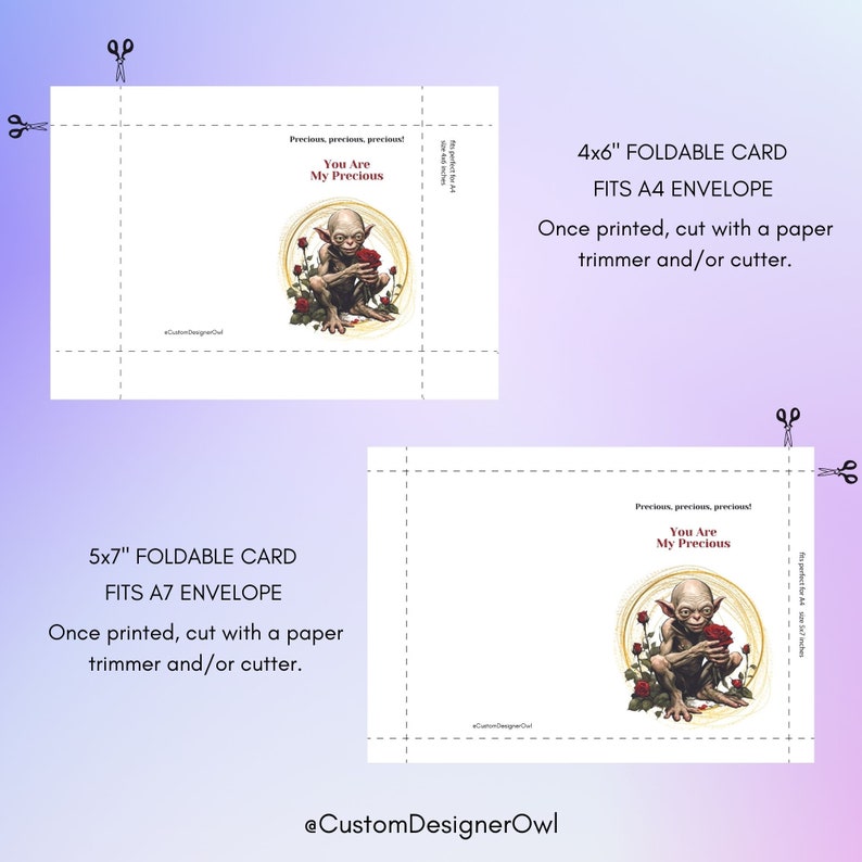 You Are My Precious Card, Funny Valentine Card, Gollum Valentines Card ...