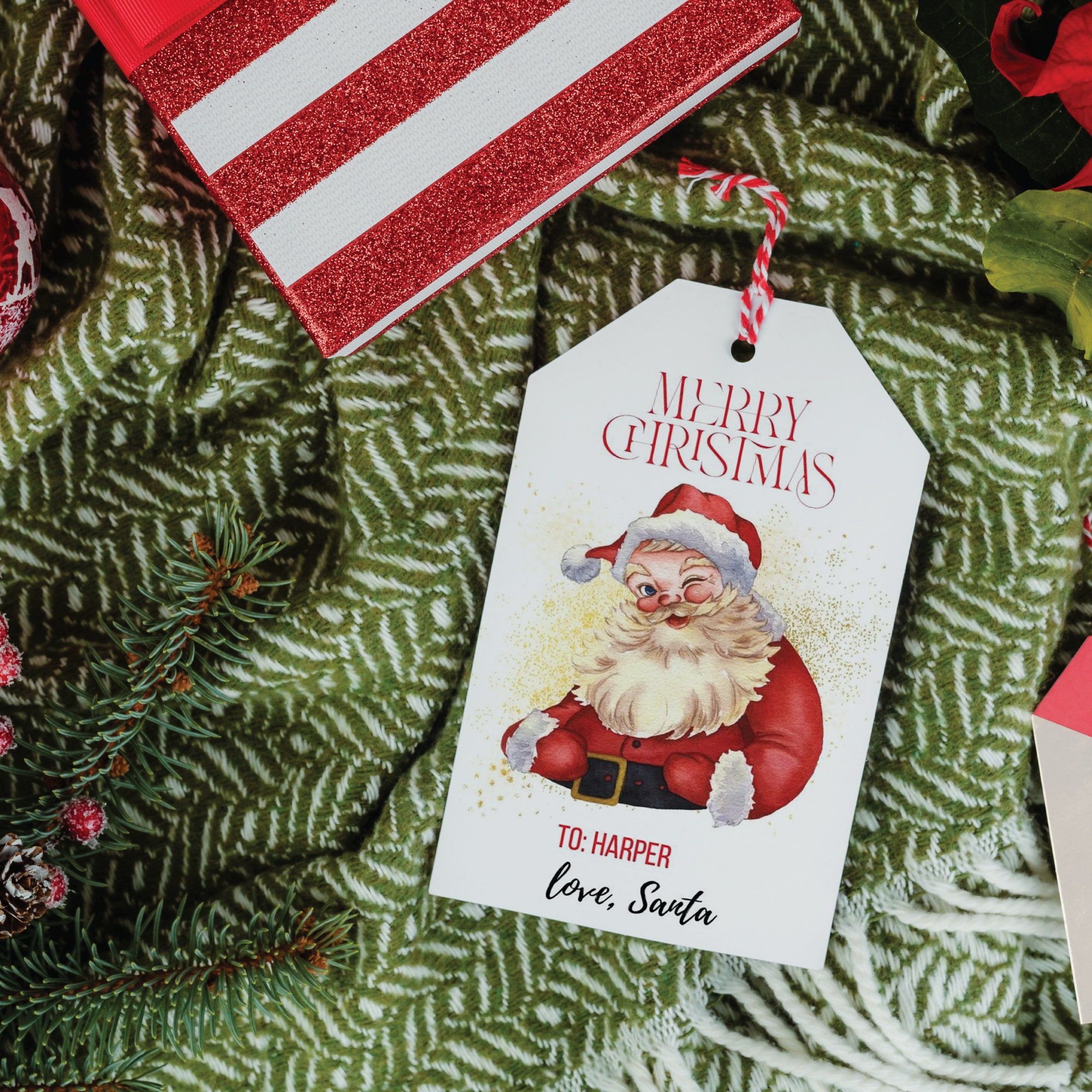 Printable Secret Santa Gift Tags,customizable Christmas Tags,santa ...