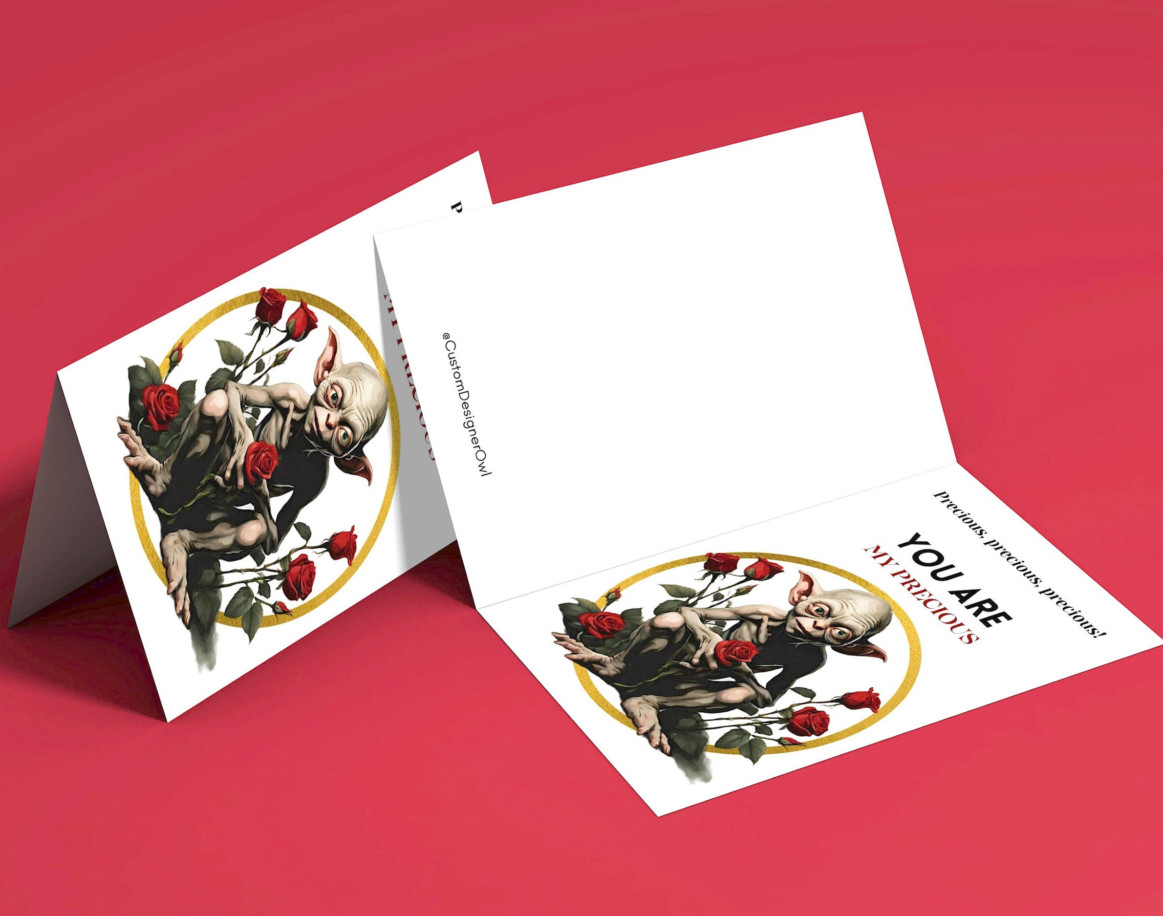 You Are My Precious Card, Funny Valentine Card, Gollum Valentines Card ...