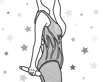 Taylor Swift Reputation Coloring Page || Eras Tour - Etsy