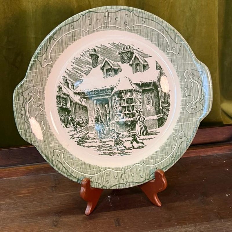 Green Transferware - Etsy