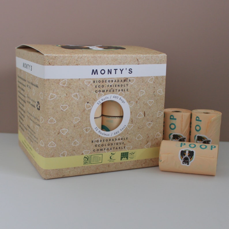 480 Bag Box Compostable Cornstarch Dog Poop Bags Biodegradable Pet ...