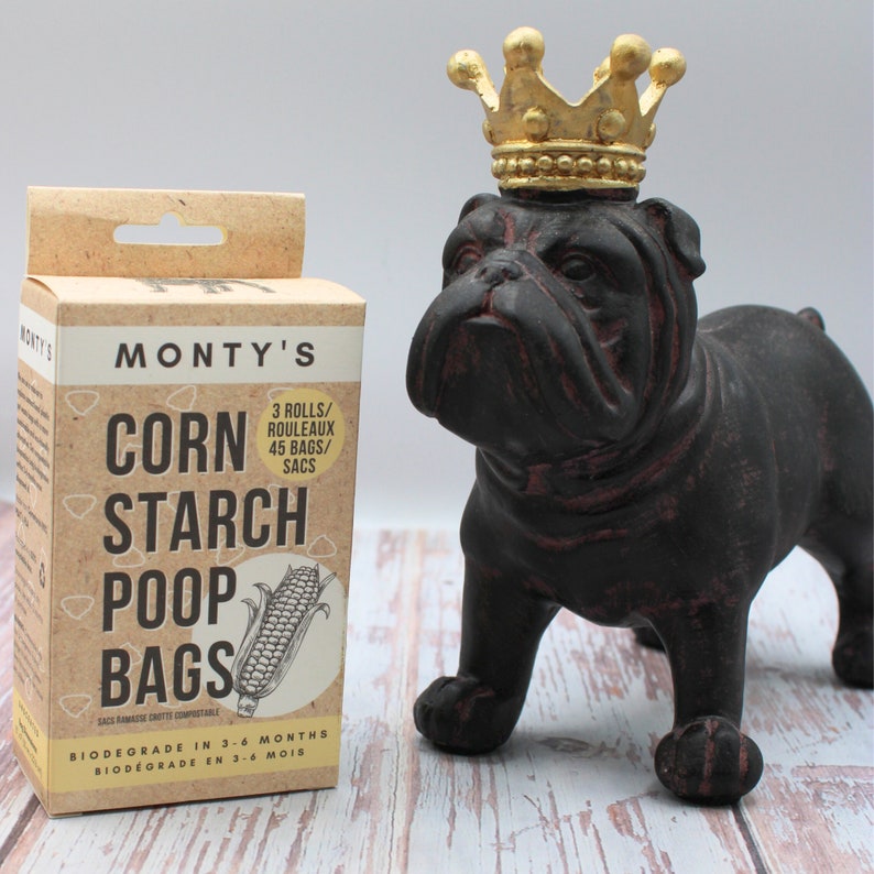 45 Bag Box Compostable Cornstarch Dog Poop Bags Biodegradable Pet Waste ...