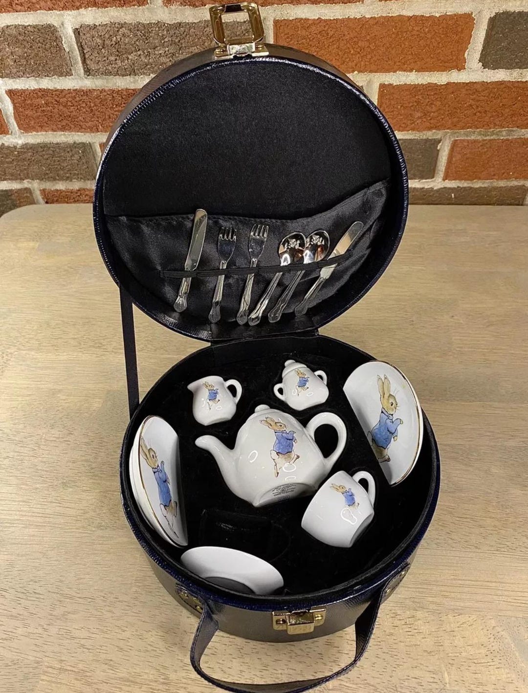 Beatrix Potter Reutter Porcelain Germany Peter Rabbit Tea Set in Orig ...