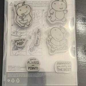 Stampin' Up! - Hippest Hippos Cling Stamp Set 2022 SAB *retired* - Etsy