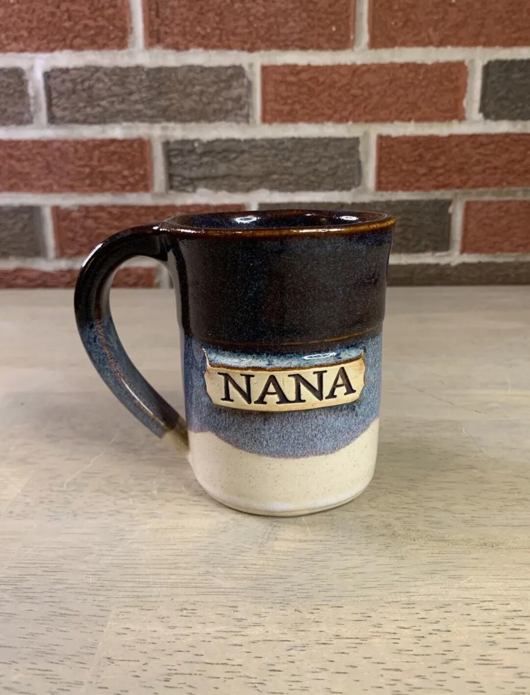 NANA Mug Stegall Handcrafted Art Pottery Stoneware Signed Glazed 10 Oz ...