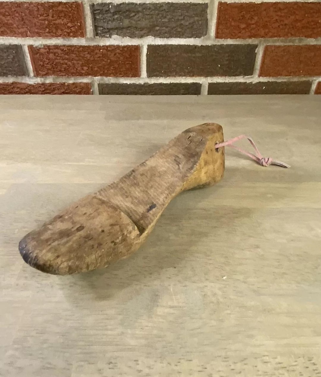 Primitive Antique Hand Carved Colonial Wooden Shoe Form Mold Cobbler ...