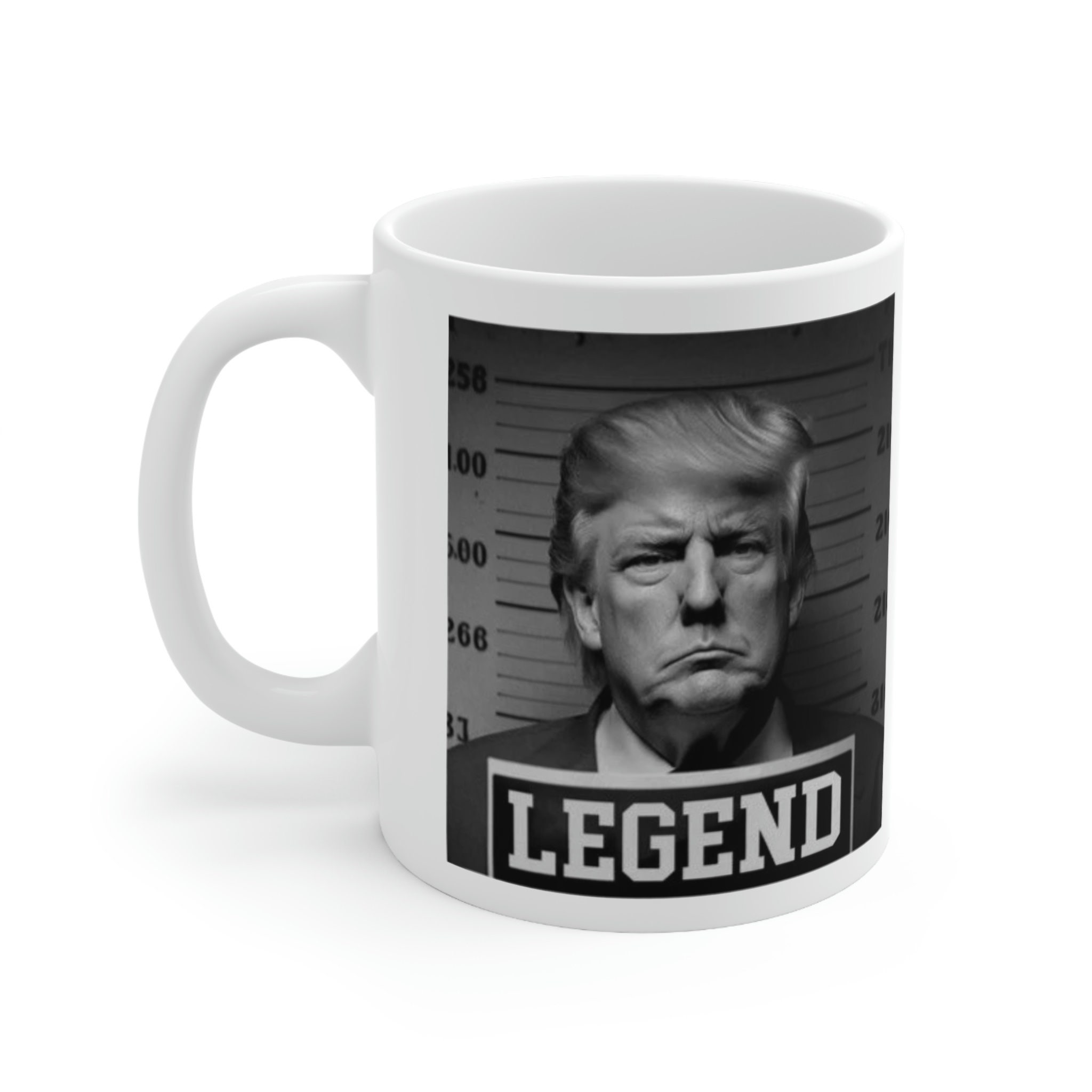 Trump Coffee Mug, Trump Legend, Trump Mugshot