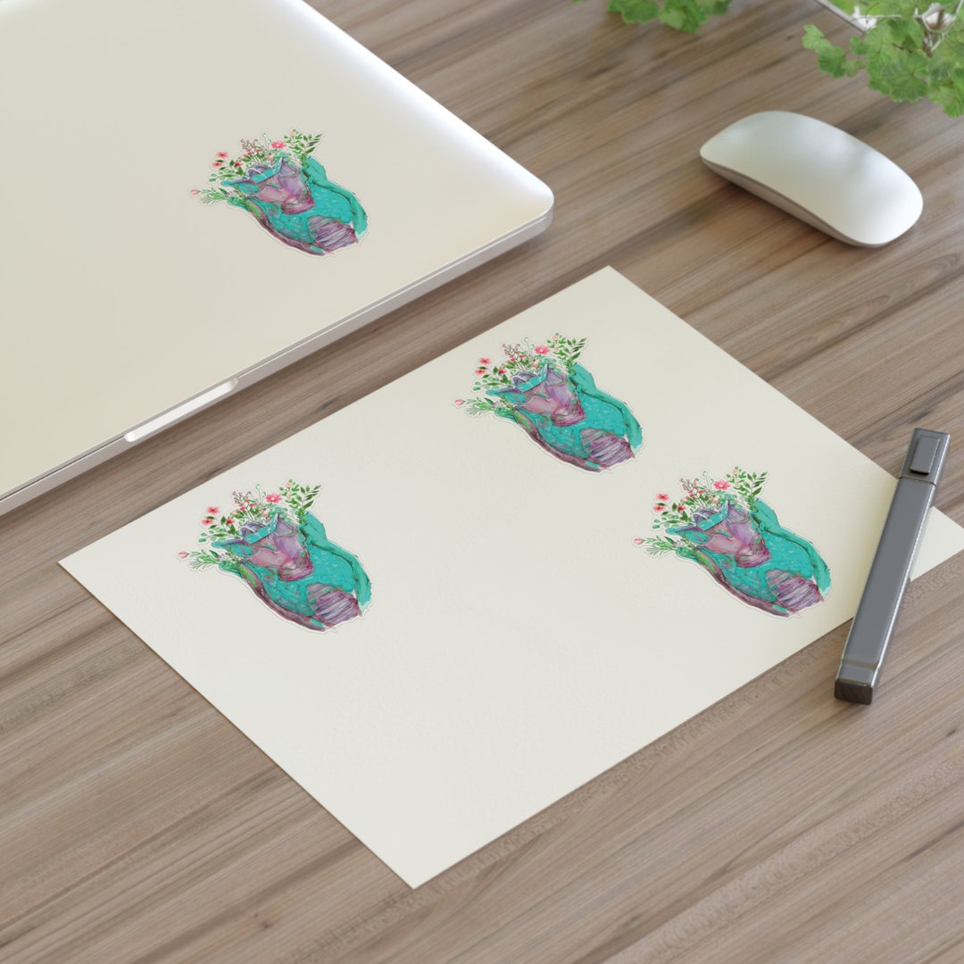 Vibrant Thyroid Gland Floral Sticker - Decorative Medical Anatomy Decal ...