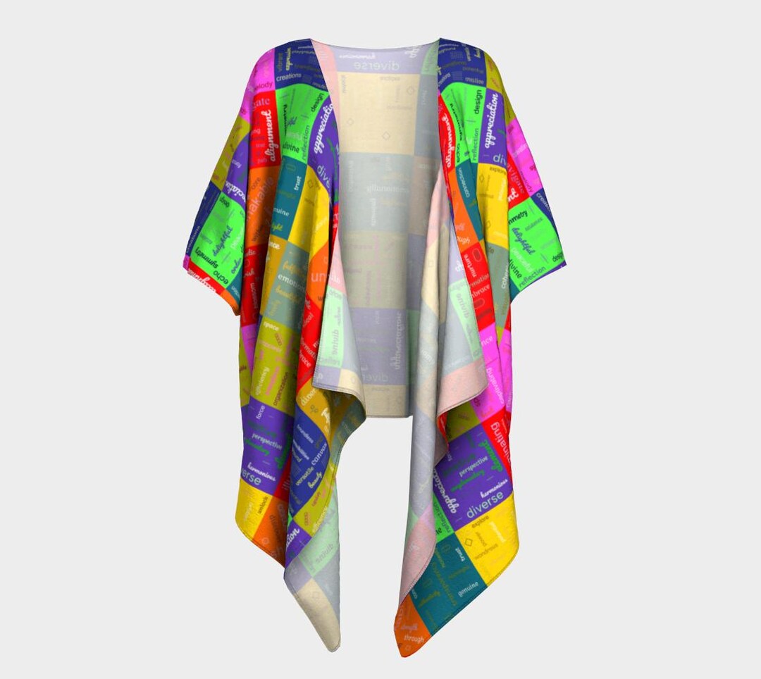 Draped Kimono - Positive Words. Positive Energy. Positive You. Implied ...