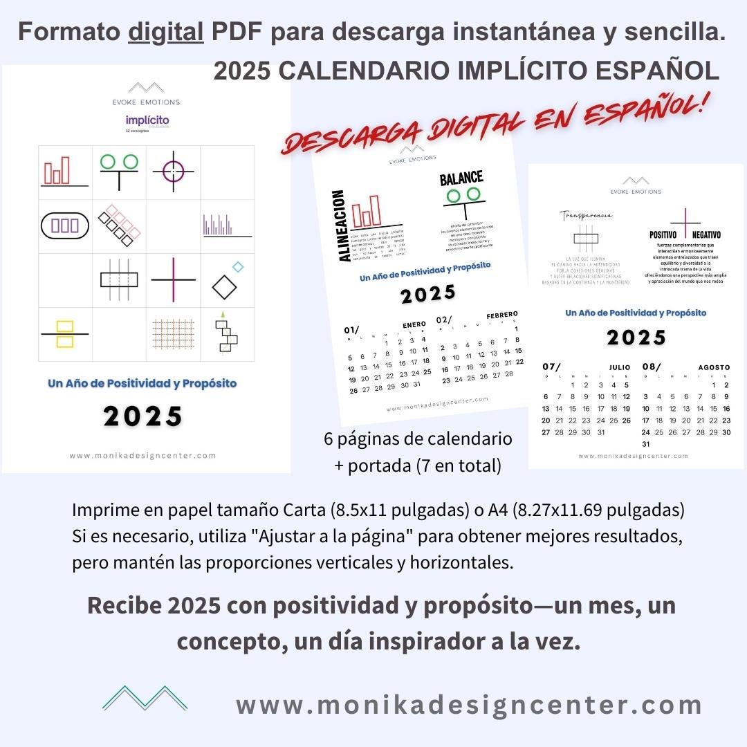 Calendario Digital Implícito 2025 Comienza El 2025 Con Inspiración E ...