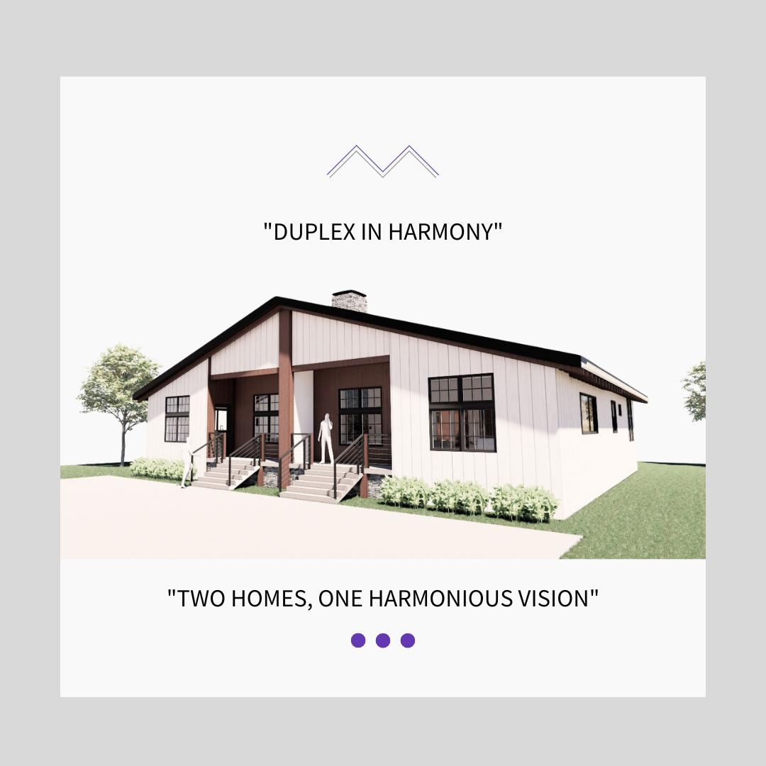 Duplex in Harmony - "two Homes, One Harmonious Vision." - Design ...