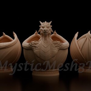 3D Printed Dragon Bowl- Board Games - Desk Storage - Decoration - Etsy