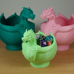 3D Printed Dragon Bowl- Board Games - Desk Storage - Decoration - Etsy