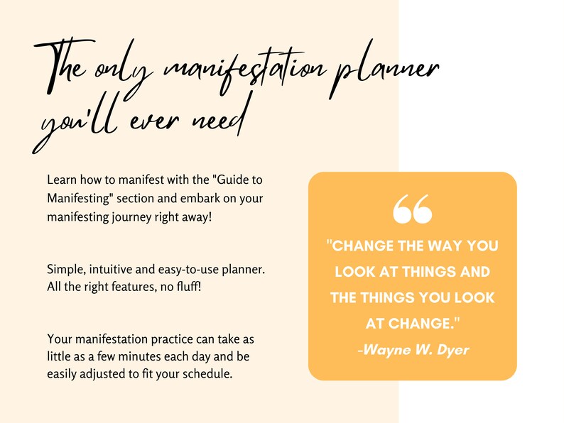 Manifest Planner Notion Manifestation Journal Digital Undated Spiritual ...
