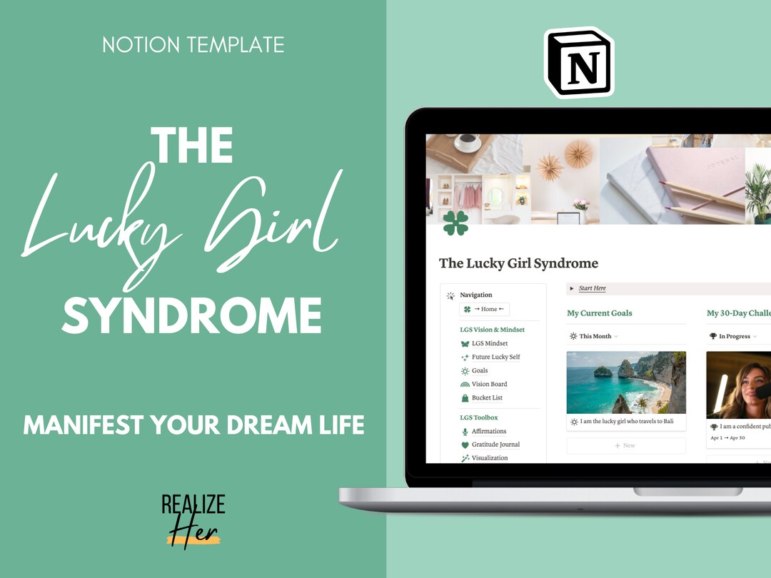 Lucky Girl Syndrome Journal Lucky Girl Syndrome Digital Lucky Girl ...