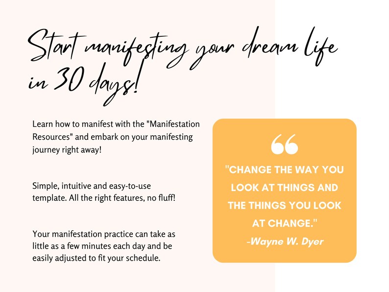 Law of Attraction 30 Day Challenge Notion Template Law of Attraction ...