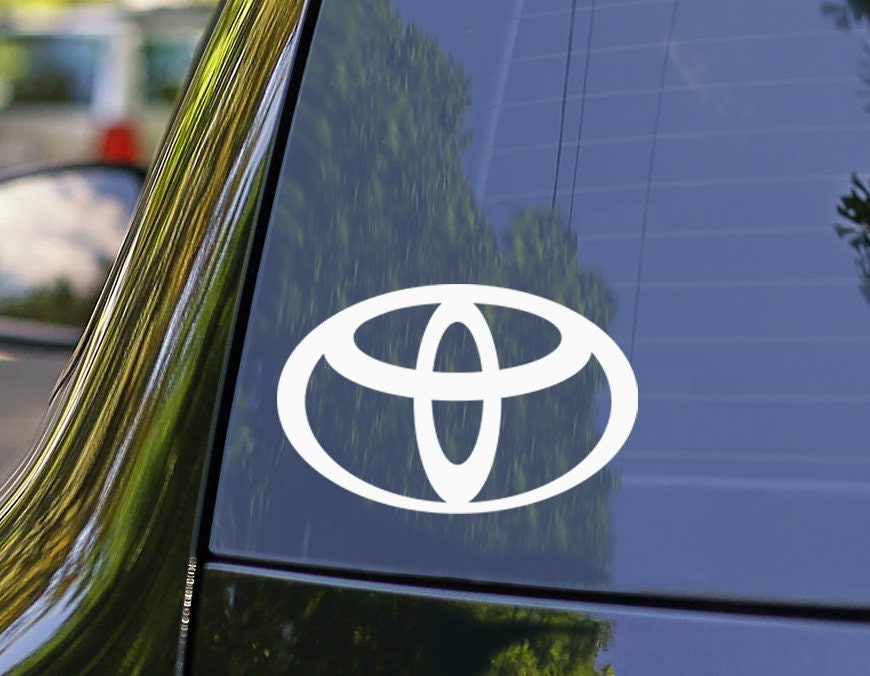 Toyota Logo Sticker High Quality Vinyl 4in X 2.5in - Etsy