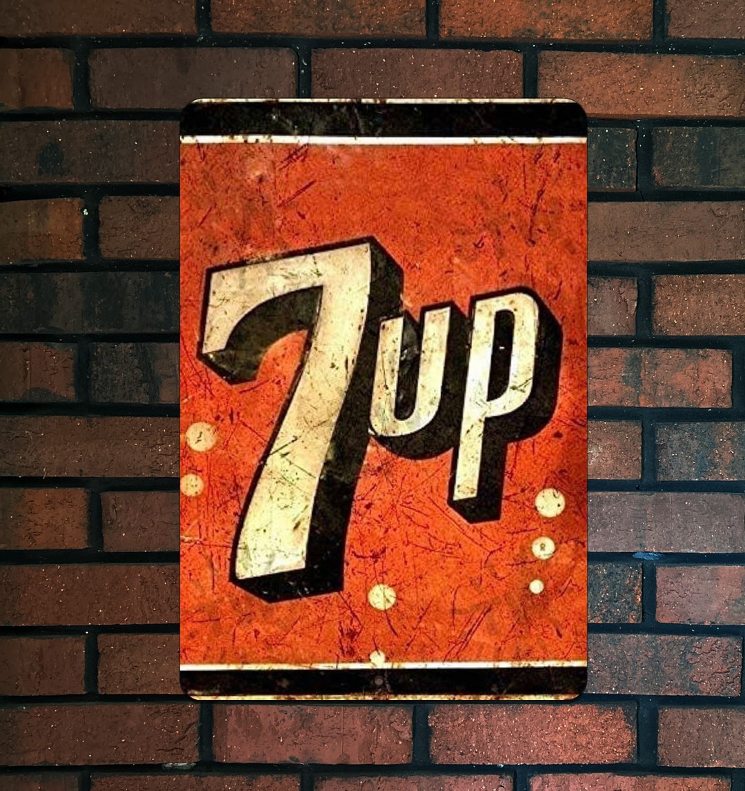 7up Retro Sign 8x12 Metal Hand Made - Etsy