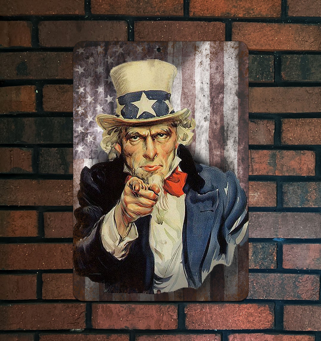 We Want YOU Retro Sign 8x12 Metal Hand Made - Etsy