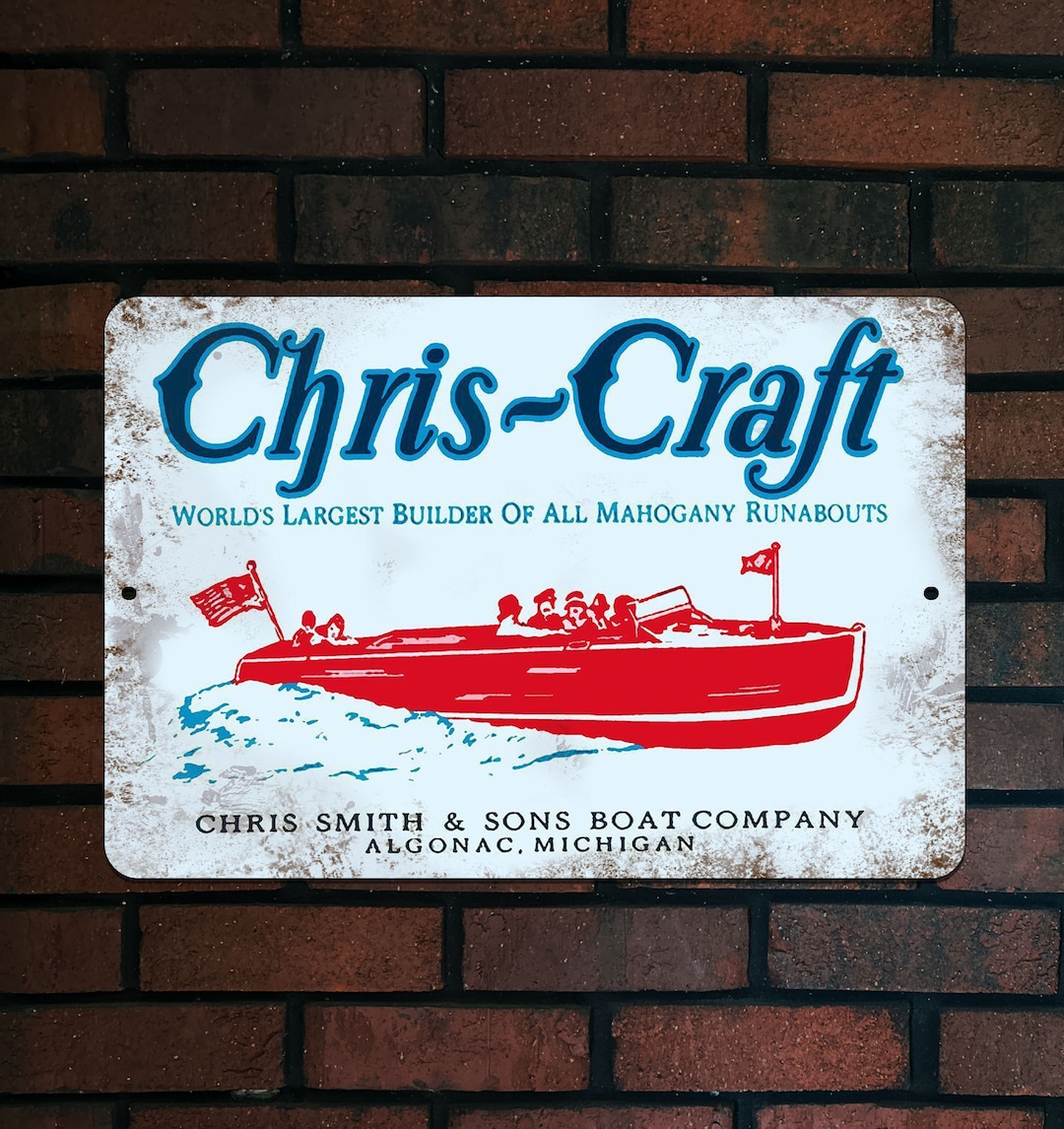 Chris-craft Filler Sign 8x12 Metal Hand Made - Etsy