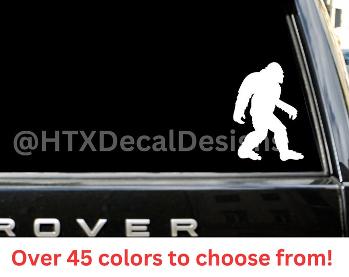 Bigfoot Car Decal | Sasquatch Car Decal | Vinyl Custom Decal | Big Foot ...