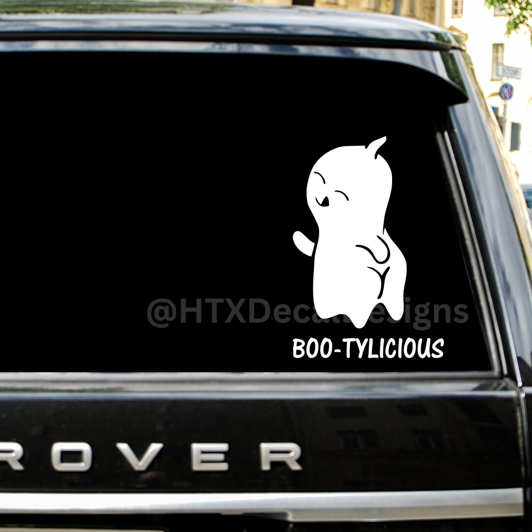Booty Ghost Layered Car Decal | Ghost Bootylicious Decal | Custom Car ...
