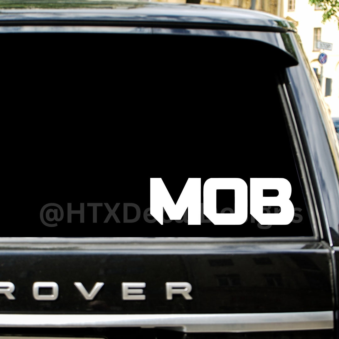 MOB Car Decal | Money Over Bitches Car Decal | Custom Decal | Laptop ...