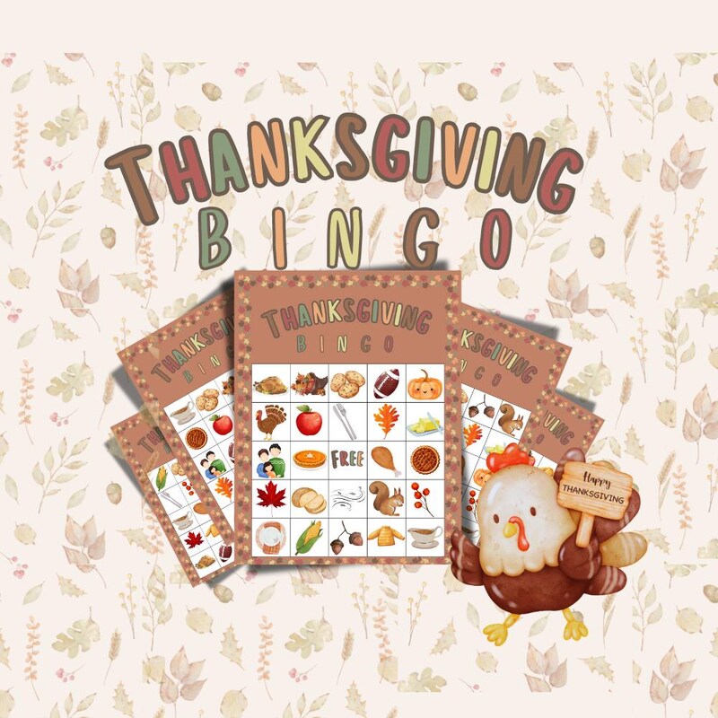 Thanksgiving Bingo - Etsy