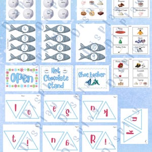 Ice Skating Rink Dramatic Play Kit - Winter Wonderland Theme Pre-k ...