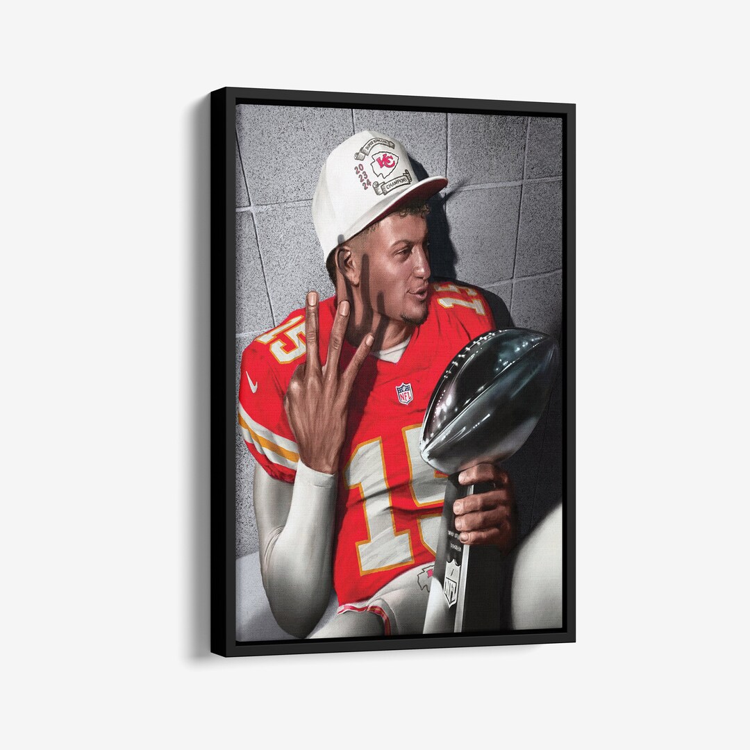 Patrick Mahomes Wins Ring No.3 Kansas City Chiefs Canvas Wall Art ...