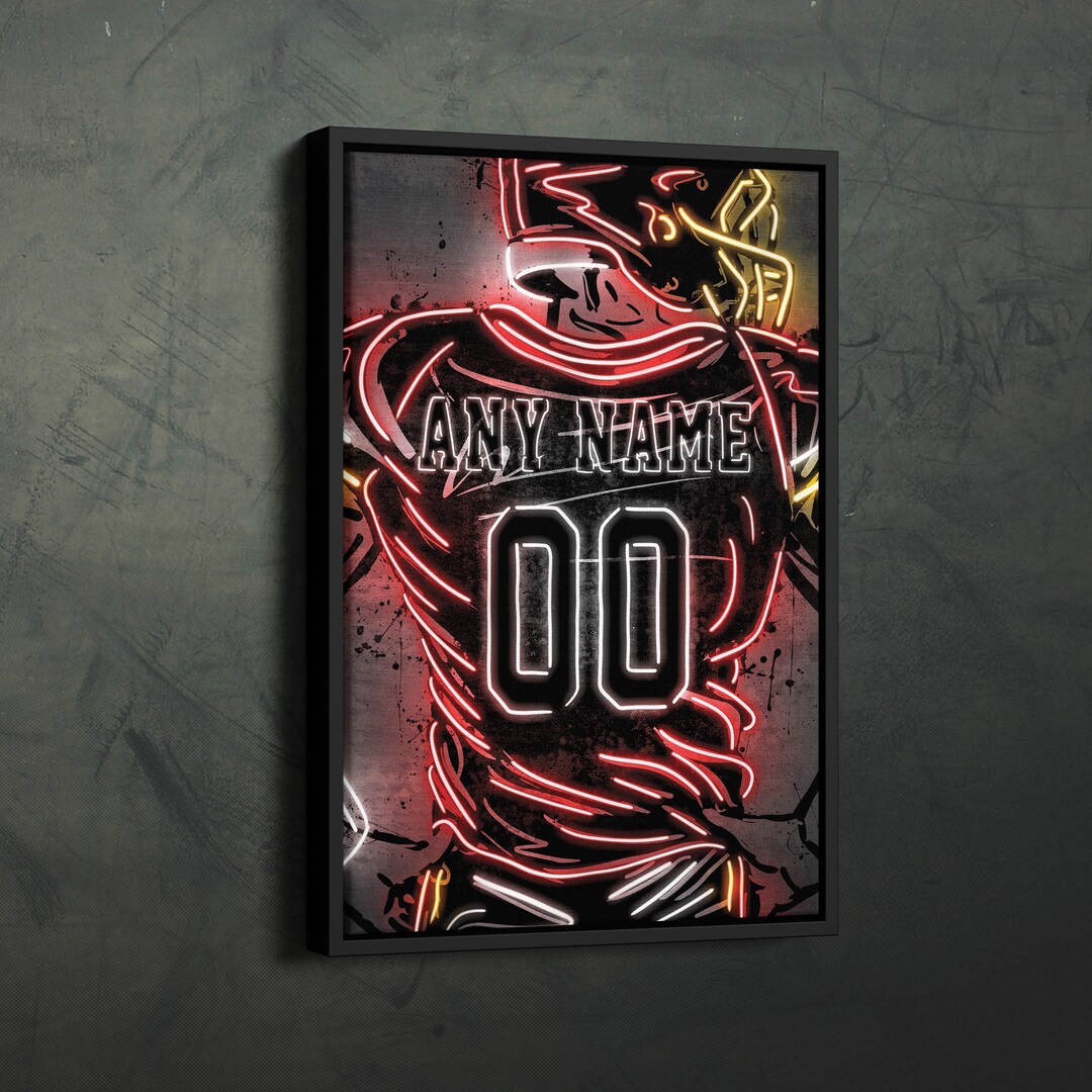 Washington Commanders Jersey Neon Personalized Jersey Custom Name and ...