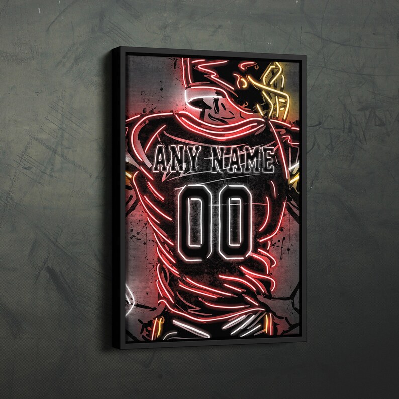 Washington Commanders Jersey Neon Personalized Jersey Custom Name and ...